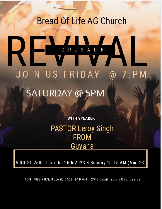 Revival Crusade with Pastor Leroy Singh